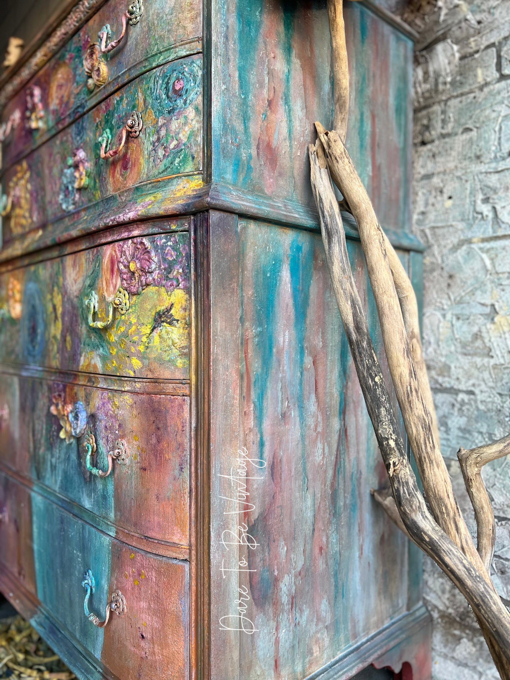 'Rippling Tide' Abstract Decoupage Paper – Dare To Be Vintage